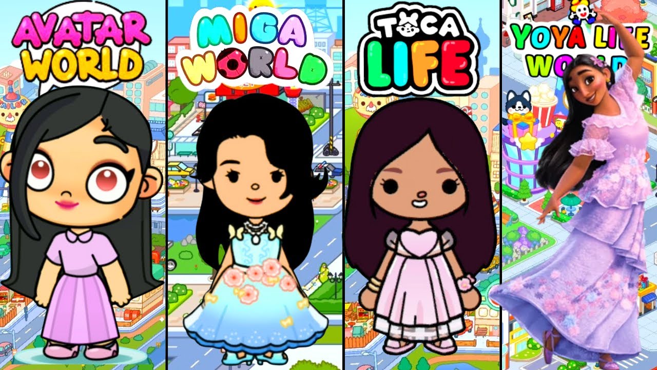 ISABELA / ENCANTO / in the versions TOCA LIFE , AVATAR WORLD, MIGA ...