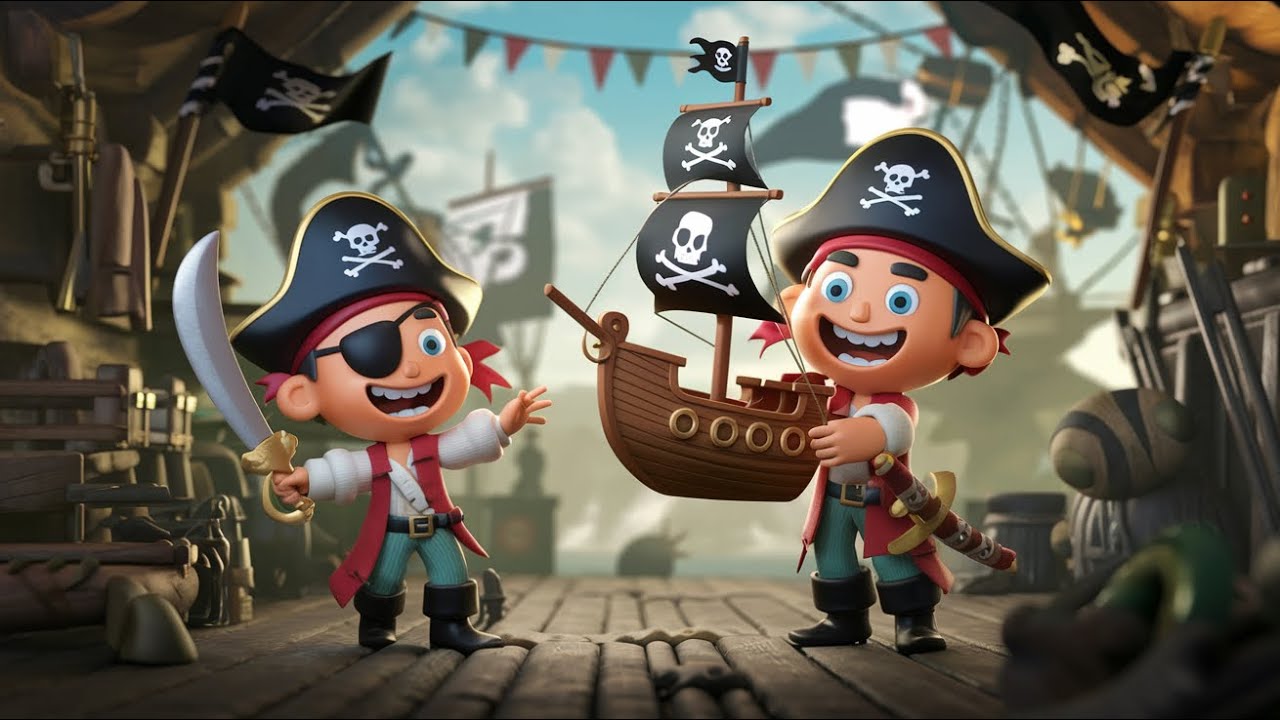 Pirate Adventure Song for Kids | Sail the Seas with Fun Pirate Rhymes ...