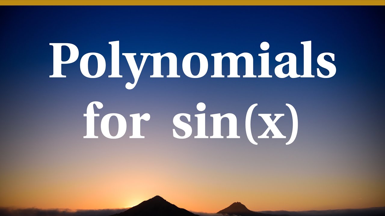 Taylor polynomial for sin(x) - YouTube