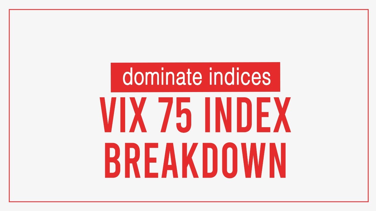 Vix 75 index breakdown | volatility 75 strategy - YouTube