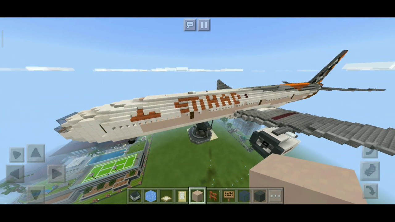 Airplane interior in minecraft - YouTube