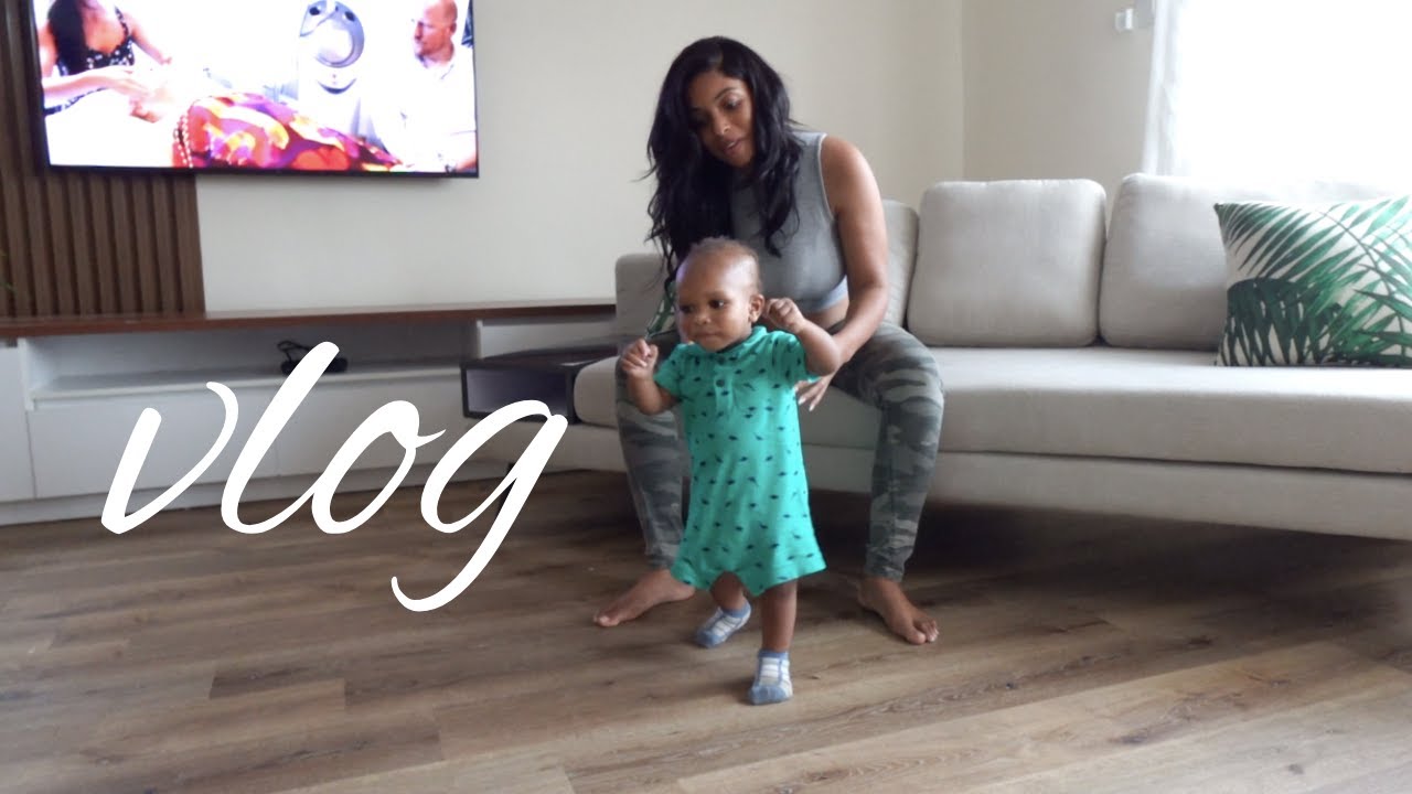 Baby's first steps!! | ROCHELLE VLOGS - YouTube