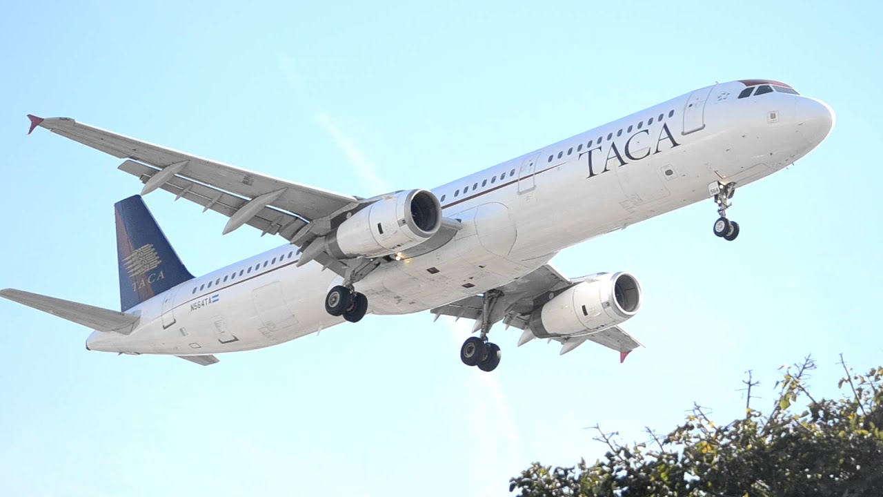 TACA International Airlines Airbus A321-200 [N564TA] Landing At LAX ...