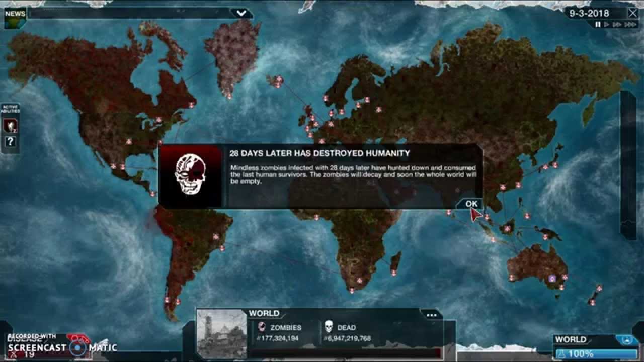 Plague Inc. Evolved Necroa virus mega brutal four stars - YouTube
