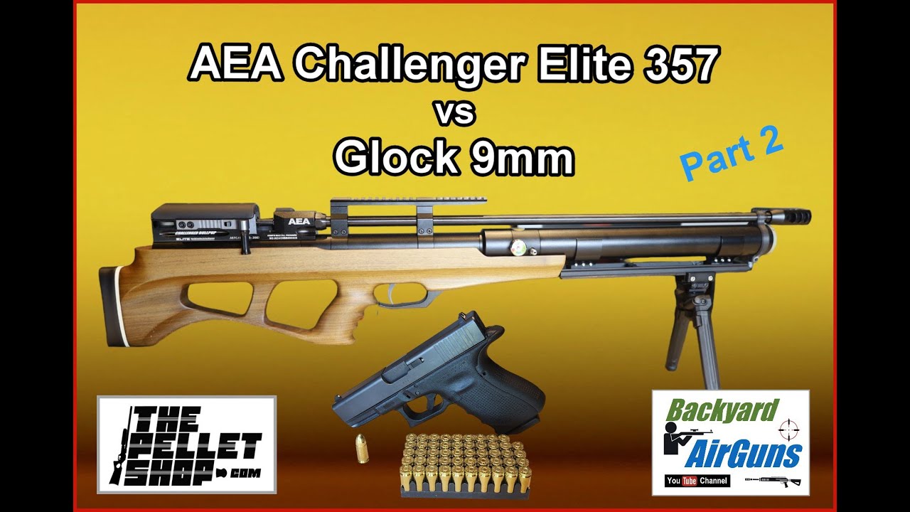 AEA Challenger Elite 357 Big Bore vs Glock 9mm – Power Test – Backyard ...