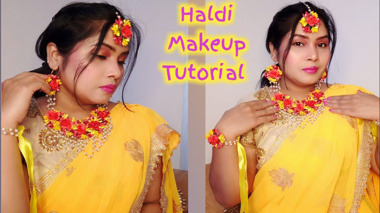 Haldi Makeup Look | Bridal makeup tutorial #makeuptutorial - YouTube
