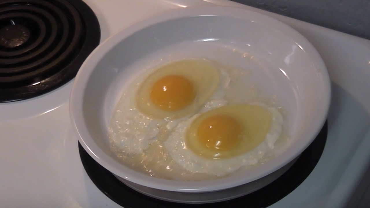 Cooking Perfect Eggs in a Corning Ware Pie Plate - YouTube