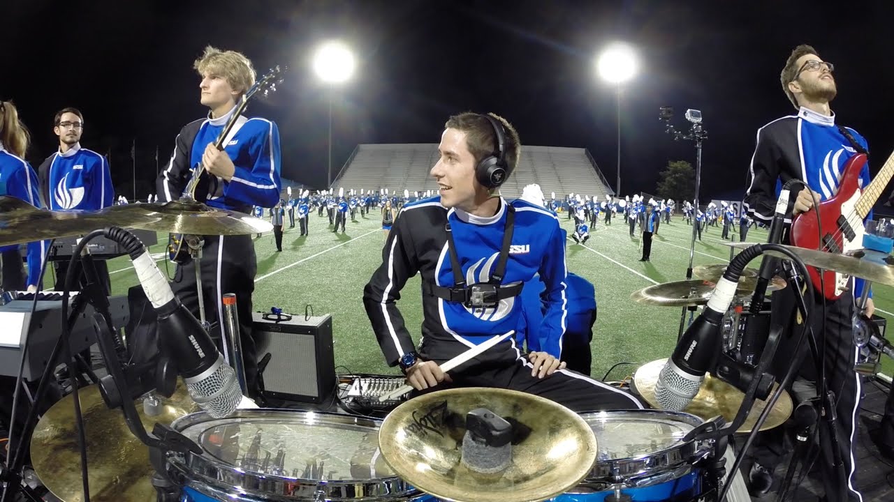 Day in the life - Coop3rdrumm3r w/ GSU Marching Band & Rock Band! - YouTube
