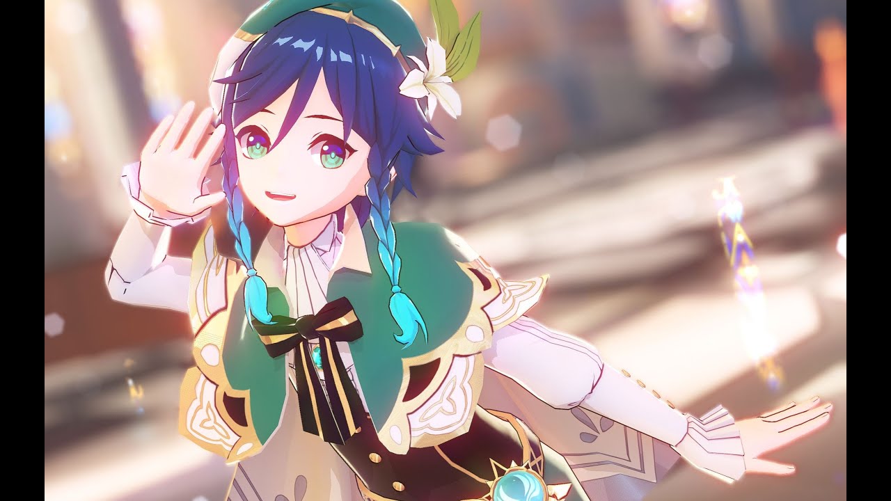 【Genshin Impact MMD／4K／60FPS】Venti【今ちょっとだけ話題の神様】 - YouTube