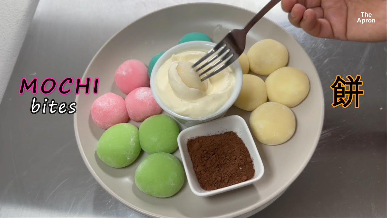 MOCHI in 10 min. One recipe different flavour. Just 5 ingredients only ...