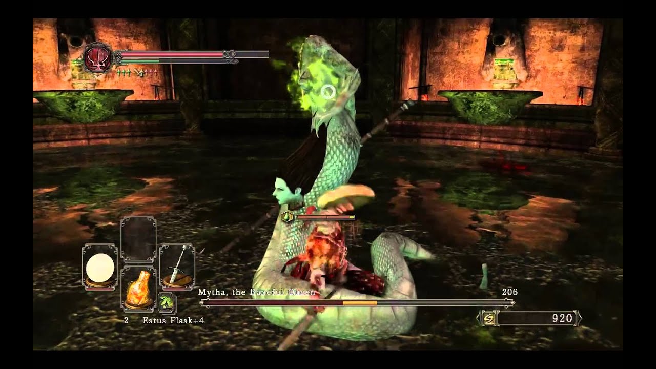 Dark Souls 2 - Mytha, the Baneful Queen total bullshit boss fight ...