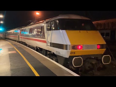 91105 LNER leaving Doncaster railway station - YouTube