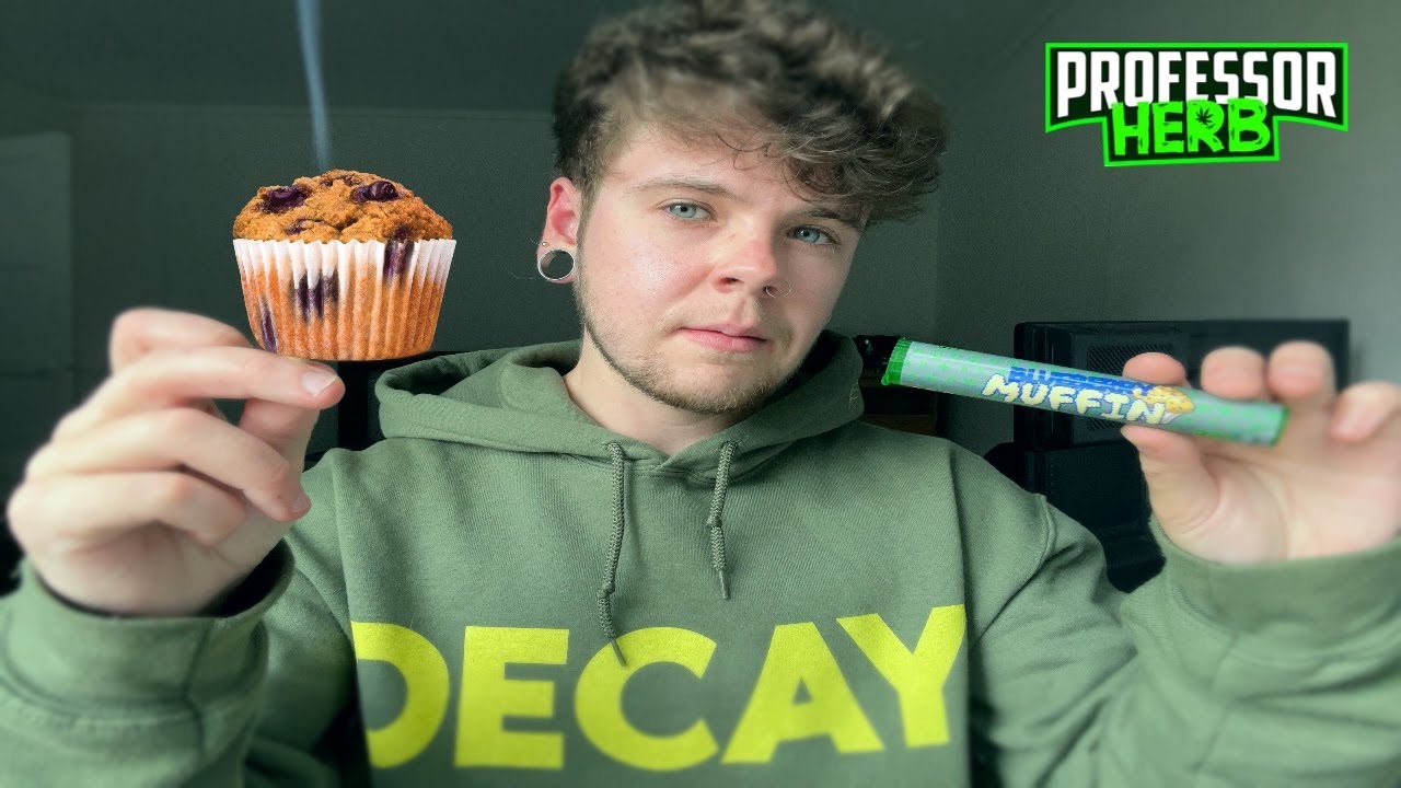 Professor Herb Blueberry Muffin CBD Pre-Roll Review - YouTube