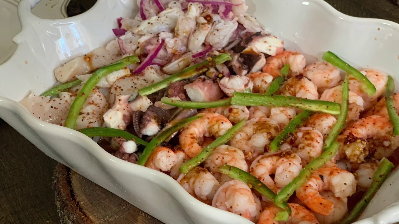 Botana de mariscos - YouTube