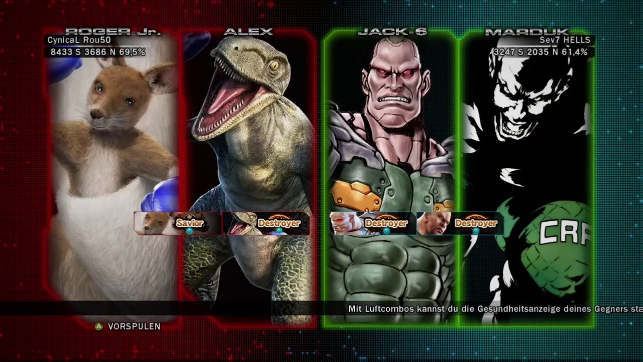 Tekken Tag 2 Rank Match Alex/Roger.jr - YouTube