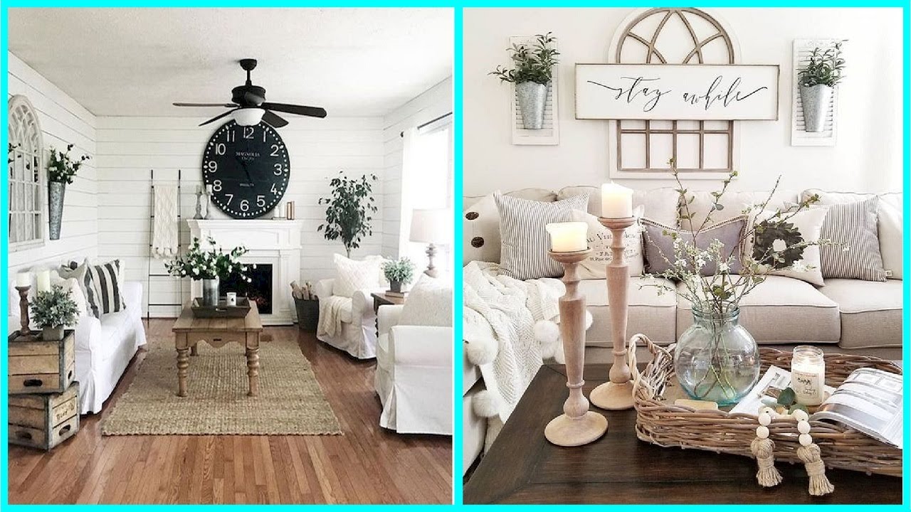 45 Best Rustic Farmhouse Decor Ideas & Modern Country - YouTube