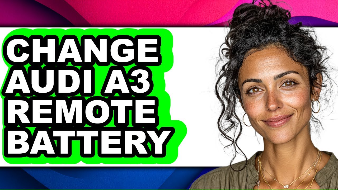 How To Change Audi A3 Remote Battery - Step By Step - YouTube