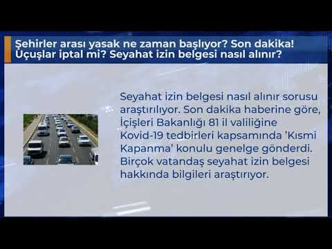 Şehirler arası yasak ne zaman başlıyor? Son dakika! Uçuşlar iptal mi? Seyahat izin belgesi nasıl al