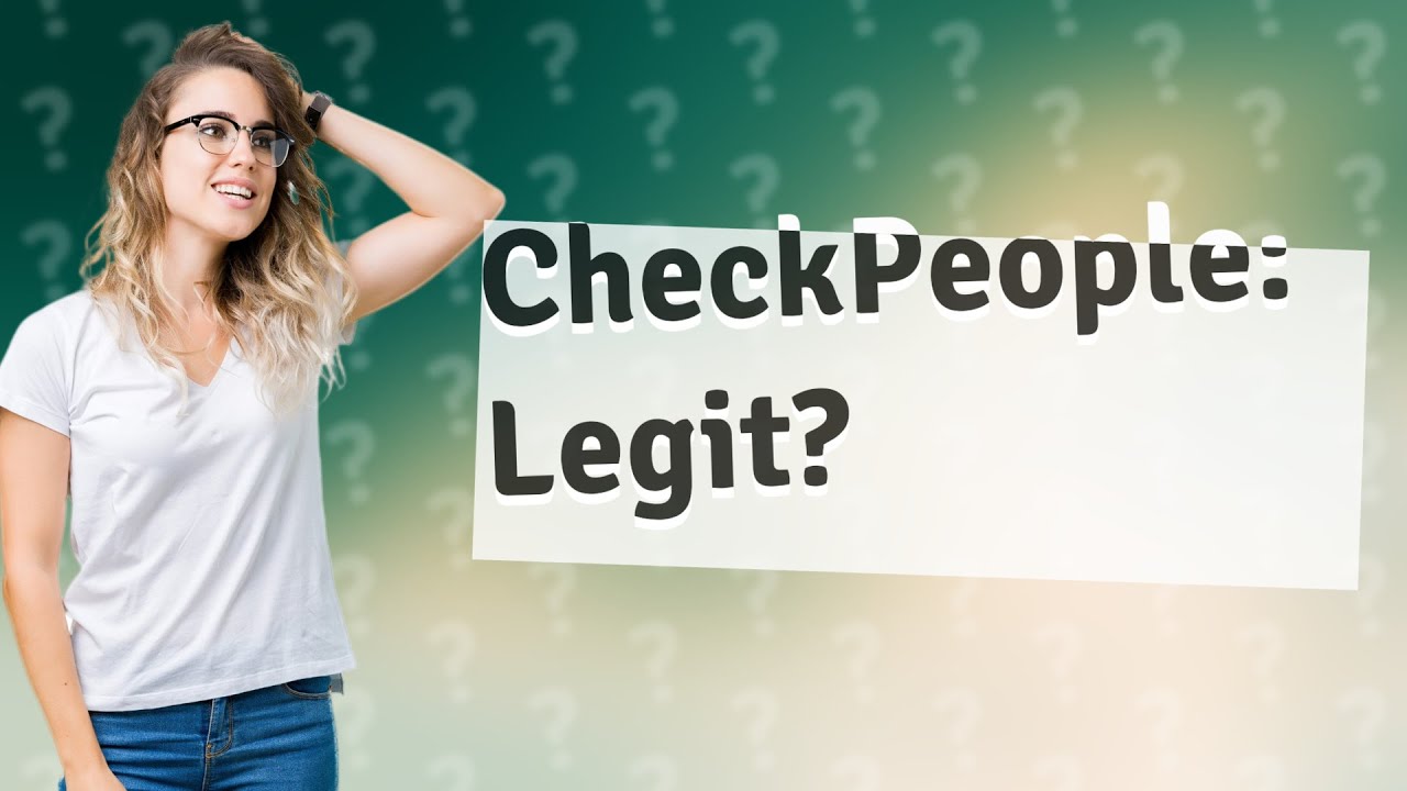 Is check people legit? - YouTube