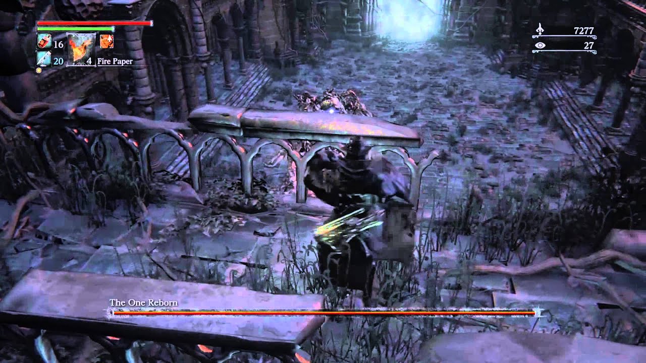 Bloodborne - The One Reborn Boss Fight - YouTube