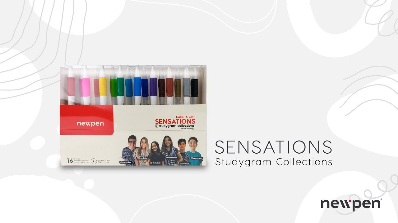 Caneta Grip Sensations Studygram Collection Brazil team - YouTube