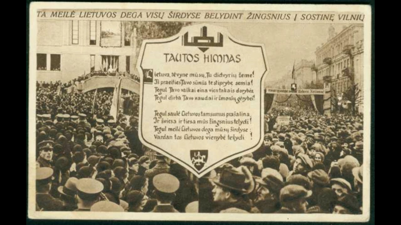 Lithuanian National Anthem - Tautiška giesmė - Anthem of Lithuanian ...