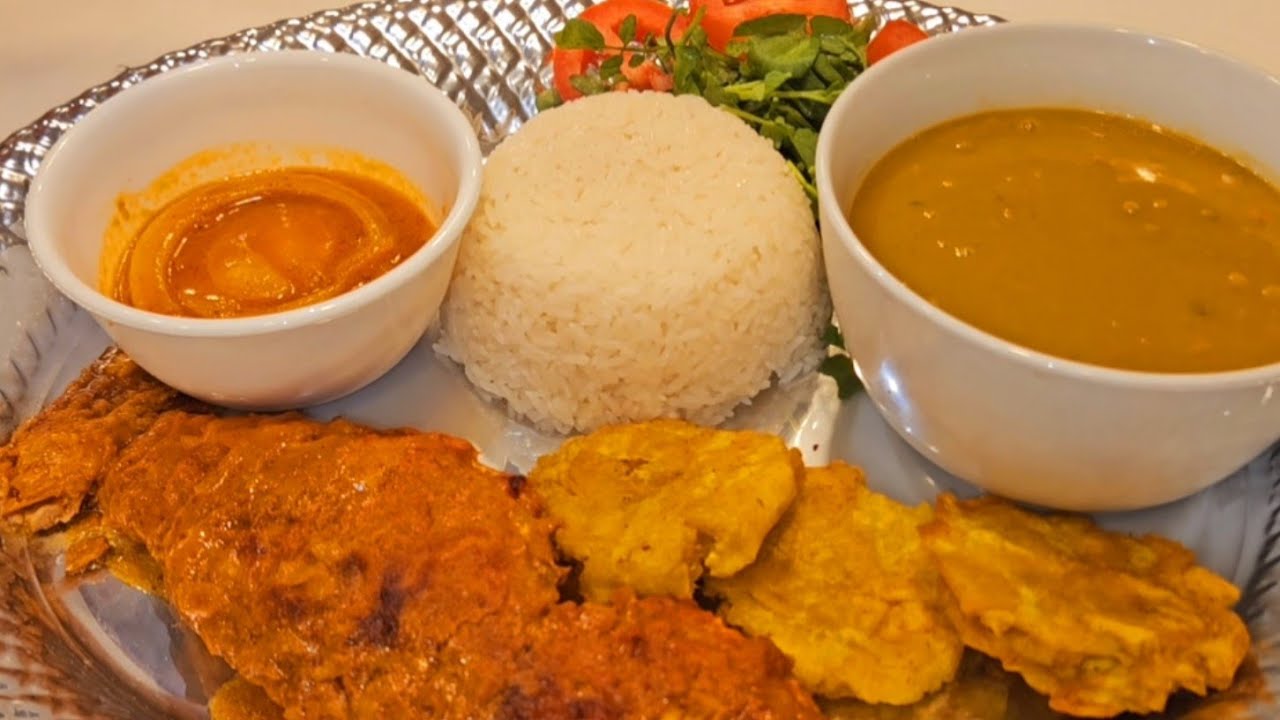 Duri ak sos pwa congo sos pwason - YouTube