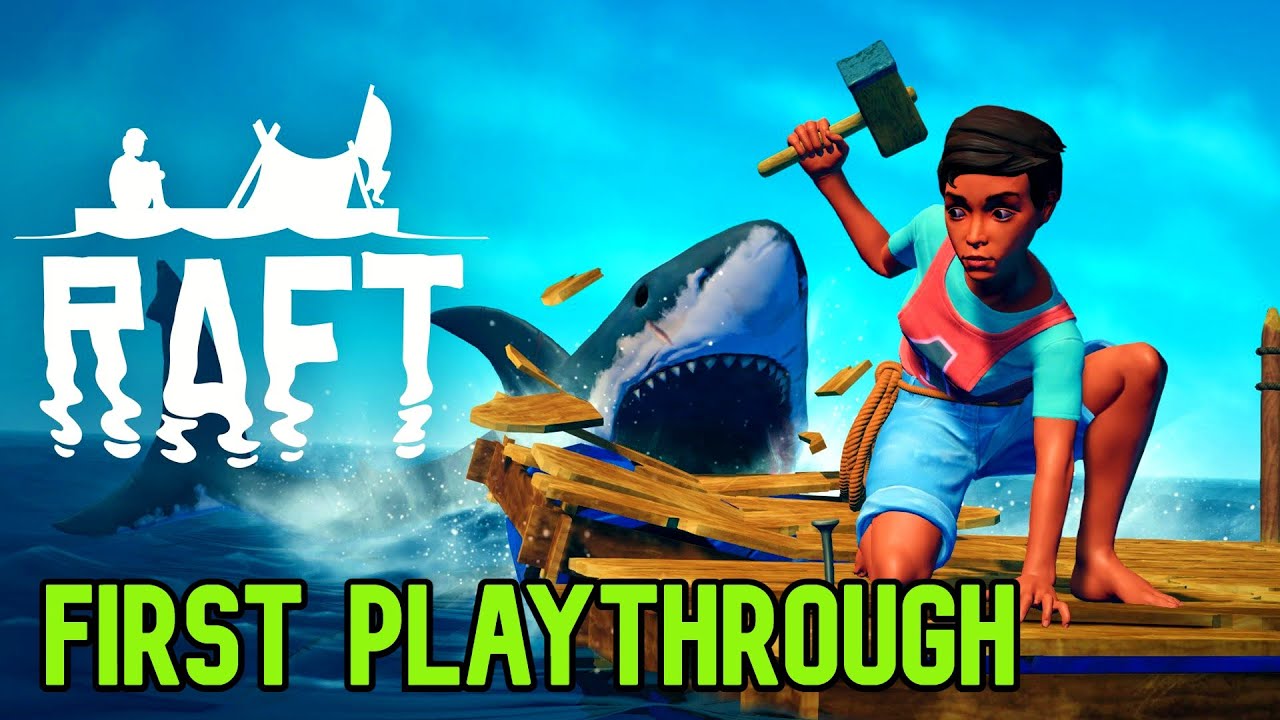 Building, Crafting, Surviving First Playthrough | Raft Gameplay | Part ...