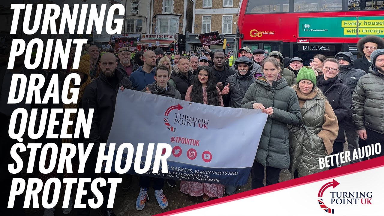 Turning Point Drag Queen Story Hour Protest - YouTube