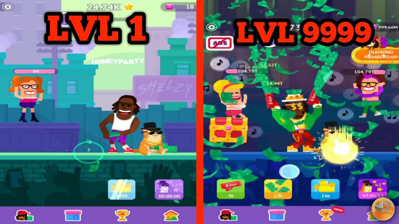 Partymasters - Fun Idle Game - 9999 Level - Gameplay (iOS - Android) - YouTube