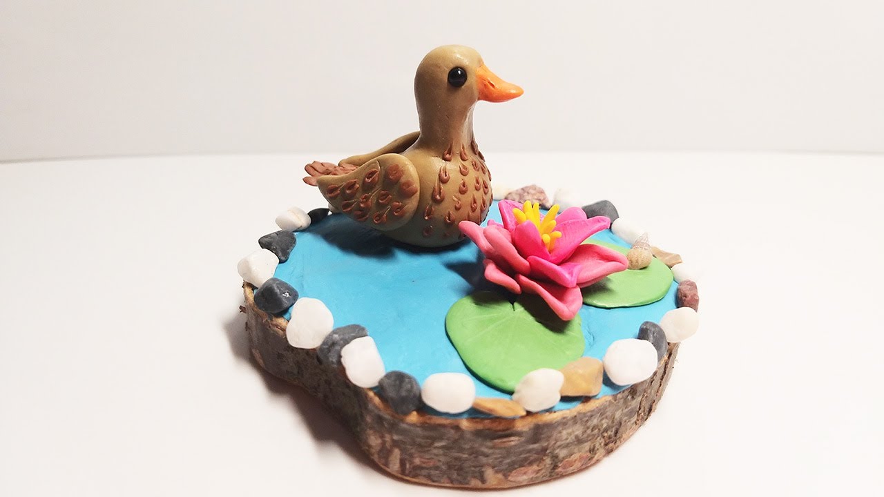 How to make Duck of modelling clay or fondant - YouTube