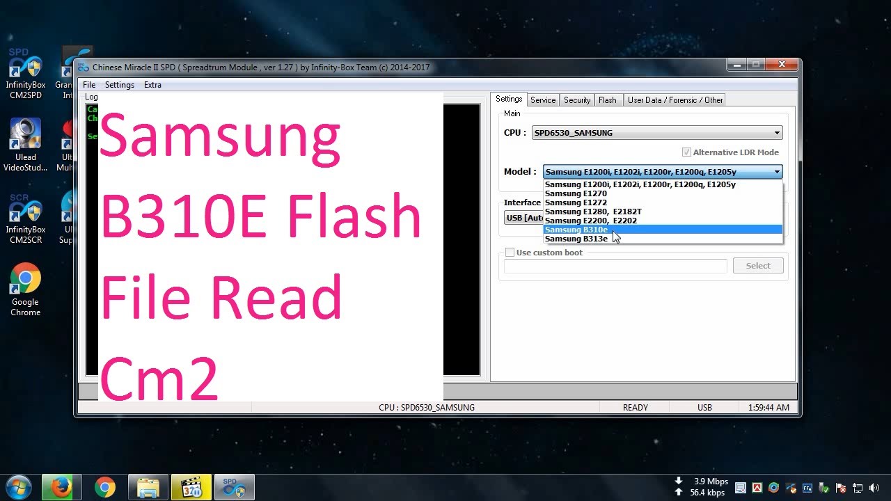Samsung B310E Flash File Read Infinity Cm2 Dongle - YouTube