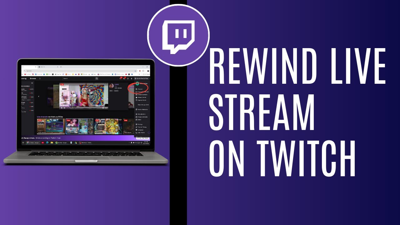 Twitch How To Rewind Live Stream ! - YouTube