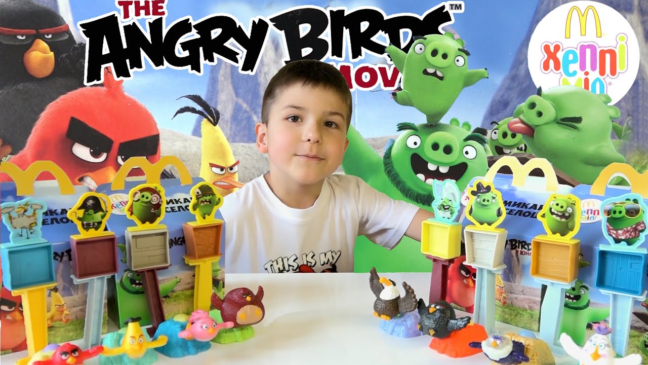 Happy Meal 2016 The Angry Birds Movie toys surprise / ХЕППИ МИЛ ...