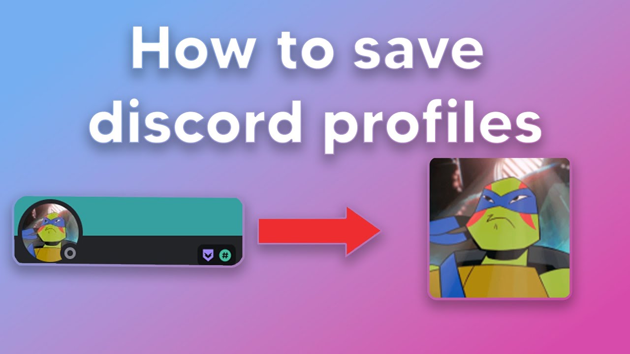How to save discord profile pictures! - YouTube
