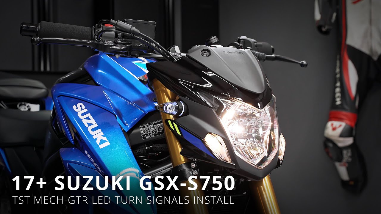 How to install Mech-GTR LED Turn Signals on a 2017+ Suzuki GSX-S750 by ...