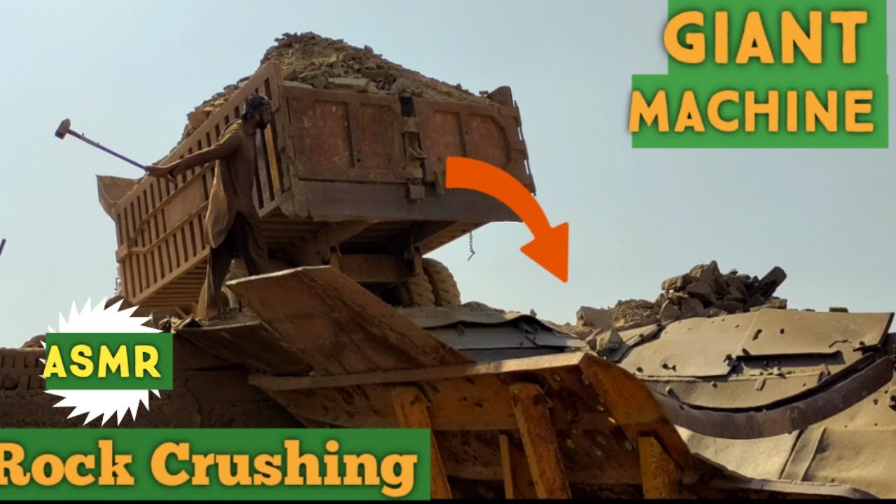 Big Rock Crusher Machine, A Giant in Action "Satisfying Rock Crushing ...