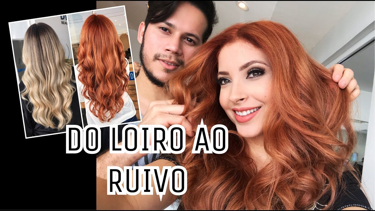 FIQUEI RUIVA BRASILLL 💕 - DO LOIRO AO RUIVO - YouTube