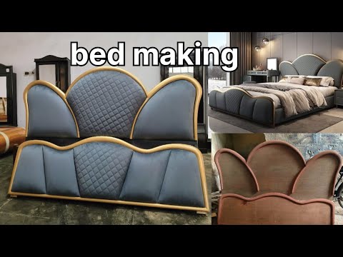 double bed manufacturing process polish and upholstery | modern double ...