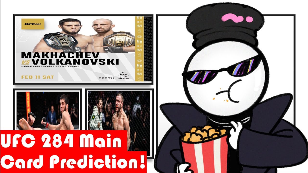 UFC 284 MAIN CARD Makhachev vs Volkanovski (Prediction) - YouTube