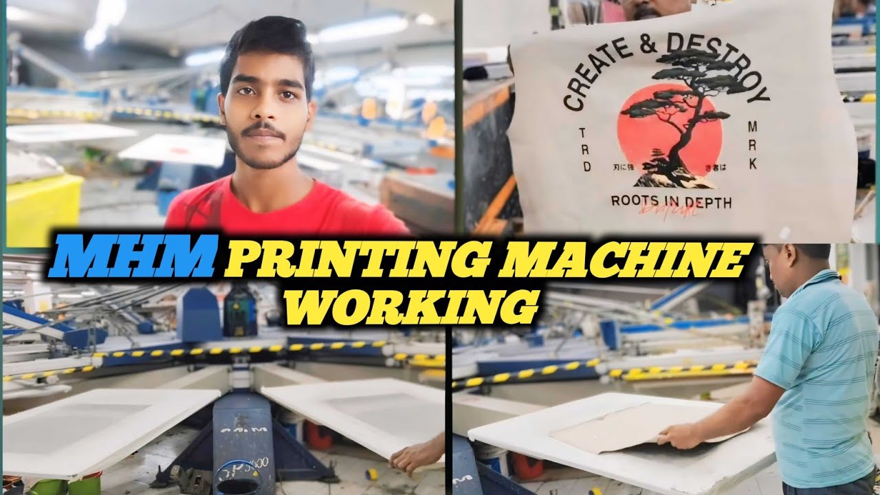 Tshirt printing machine | MHM printing machine kaise chalaya jata hai# ...