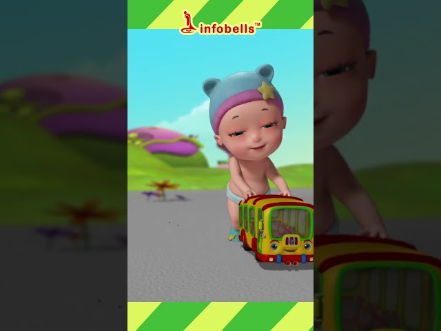 The Wheels On The Bus Goes Round And Round | Bus Rhymes & Bus Song ...