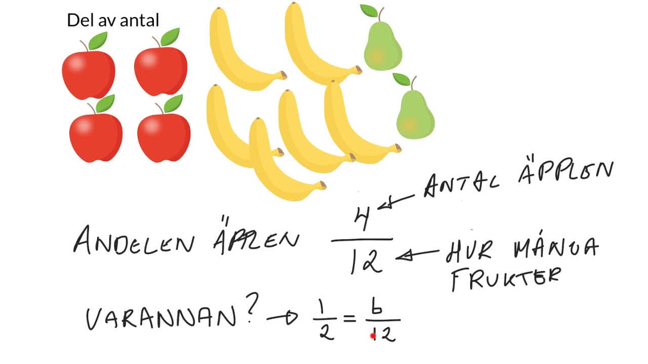 Del av antal - YouTube