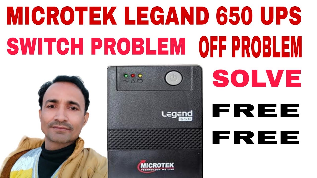 Microtek legend 650 ups off problem and switch problem solved - YouTube