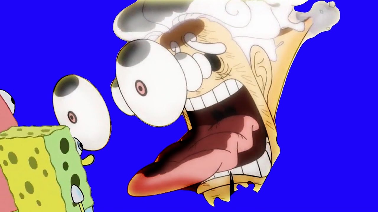 One Piece and Spongebob: Gear 5 Monkey D. Luffy Spongebob and Patrick ...