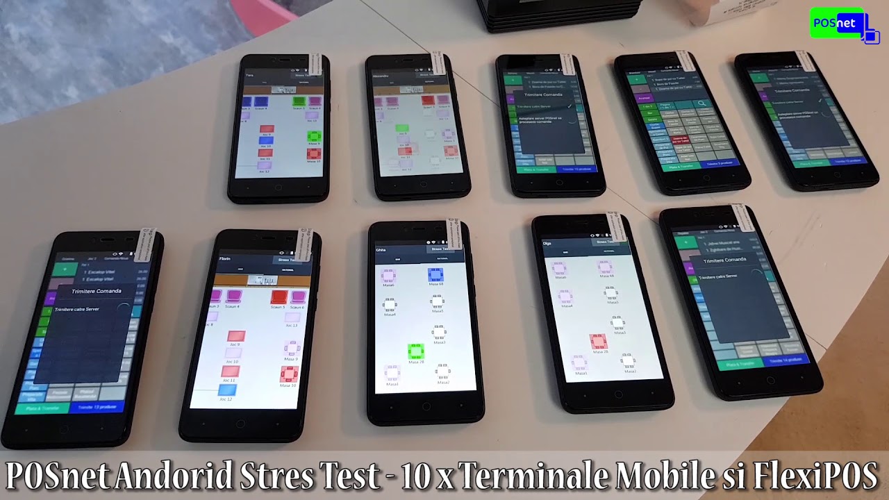 Stress Test Android POSnet - YouTube