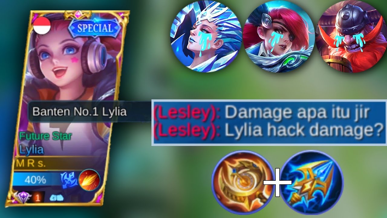 BUILD LYLIA FULL DAMAGE | INSANE DAMAGE? | Lylia Gameplay - Mobile ...