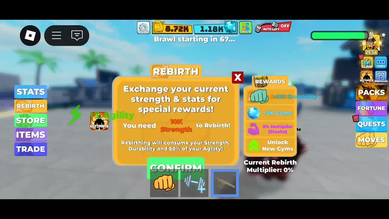 Finally trying out Muscle legends | First rebirth - YouTube