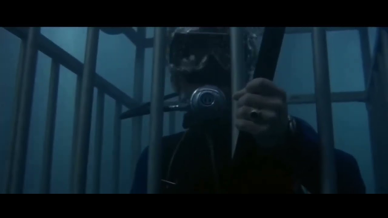 Jaws 1975 - Hooper in the Cage - YouTube