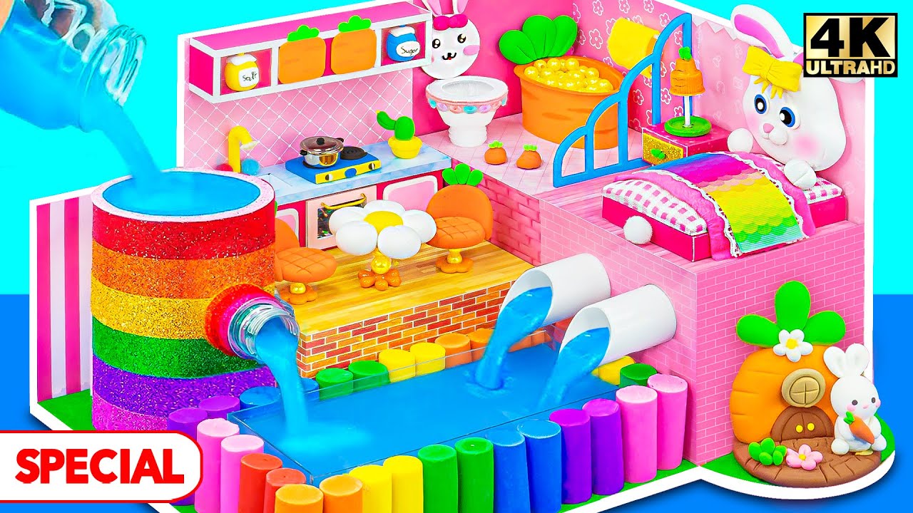 6 Days Build Modern Underground Swimming Pool Pink House has Water ...